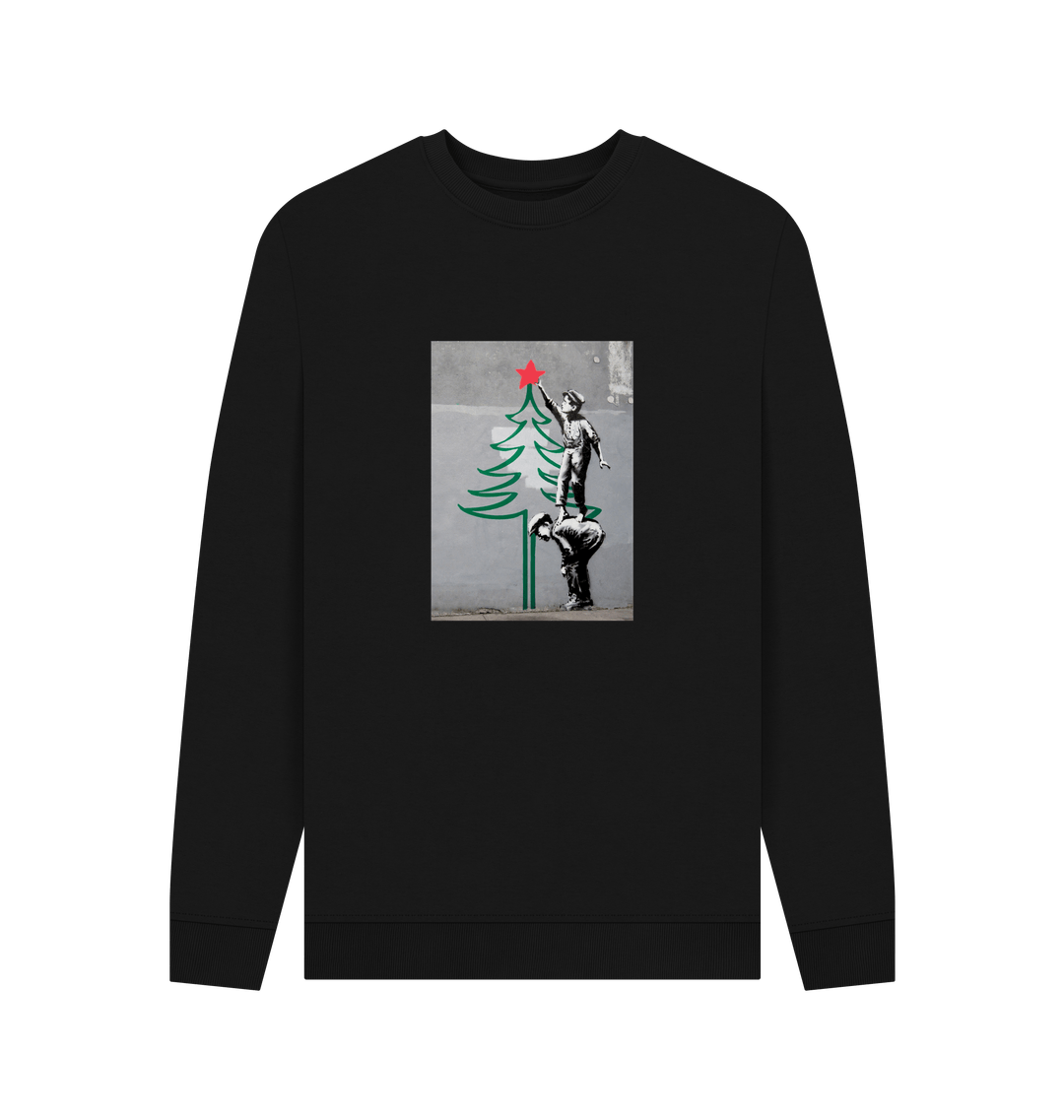 APOH Banksy Christmas Tree Black Sweatshirt – Park London